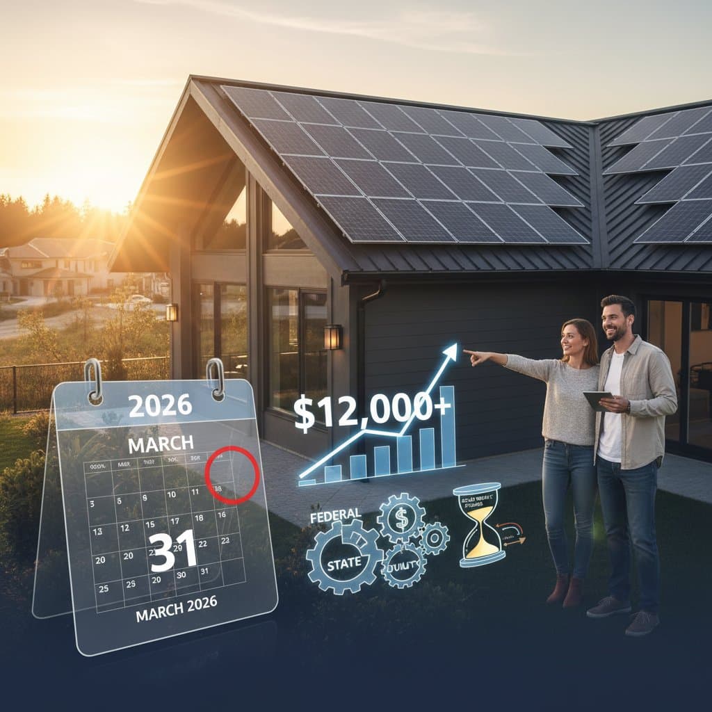 Seize $12K Solar Rebates Before March 2026 Deadline | fistsolar.com ...